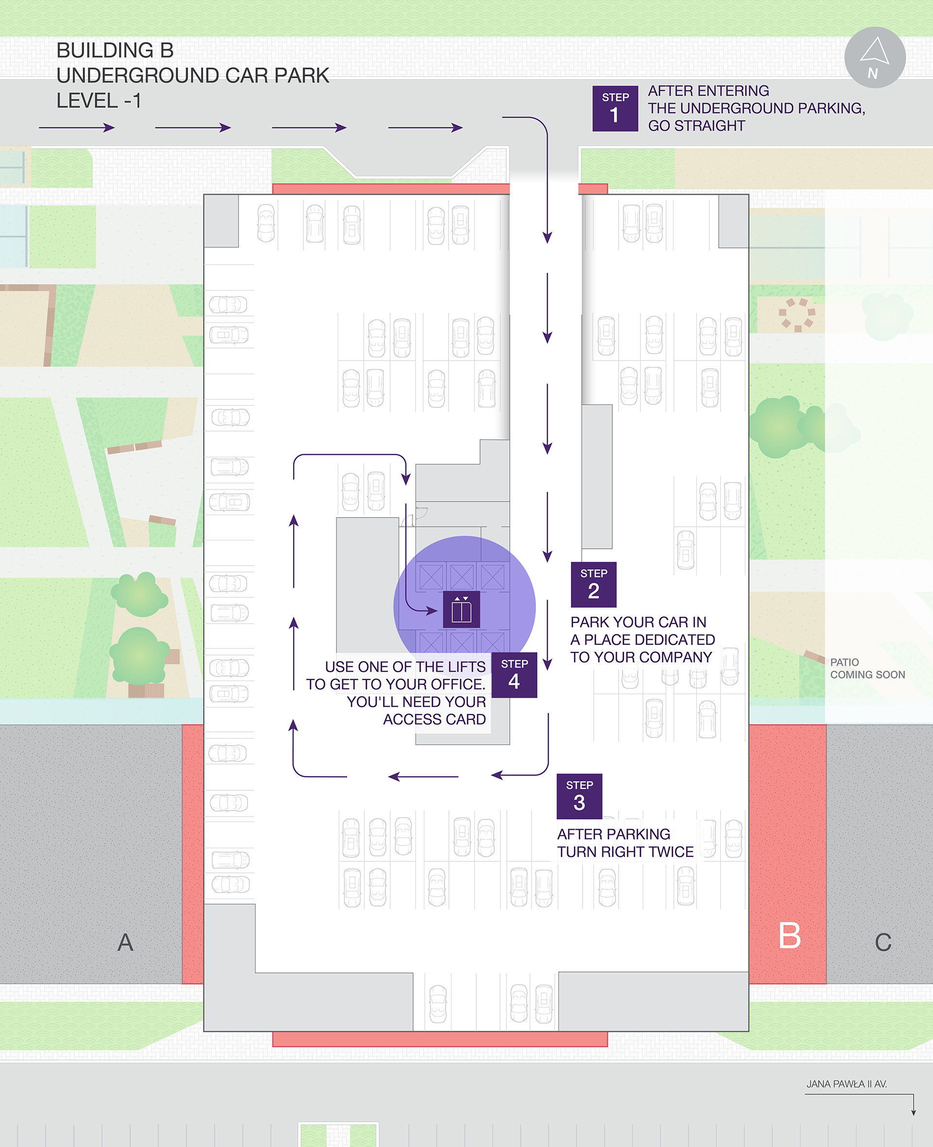 By car – PODIUM PARK